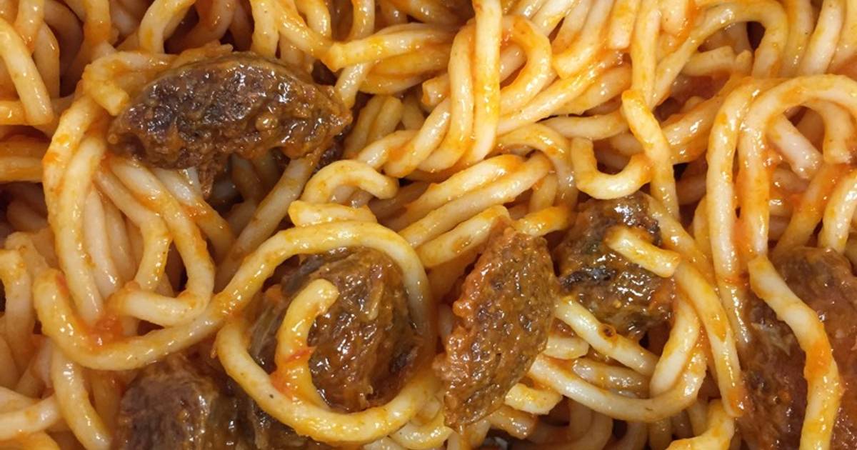 Spaghetti picante con morcilla de calabaza Receta de Monica Fonseca ...