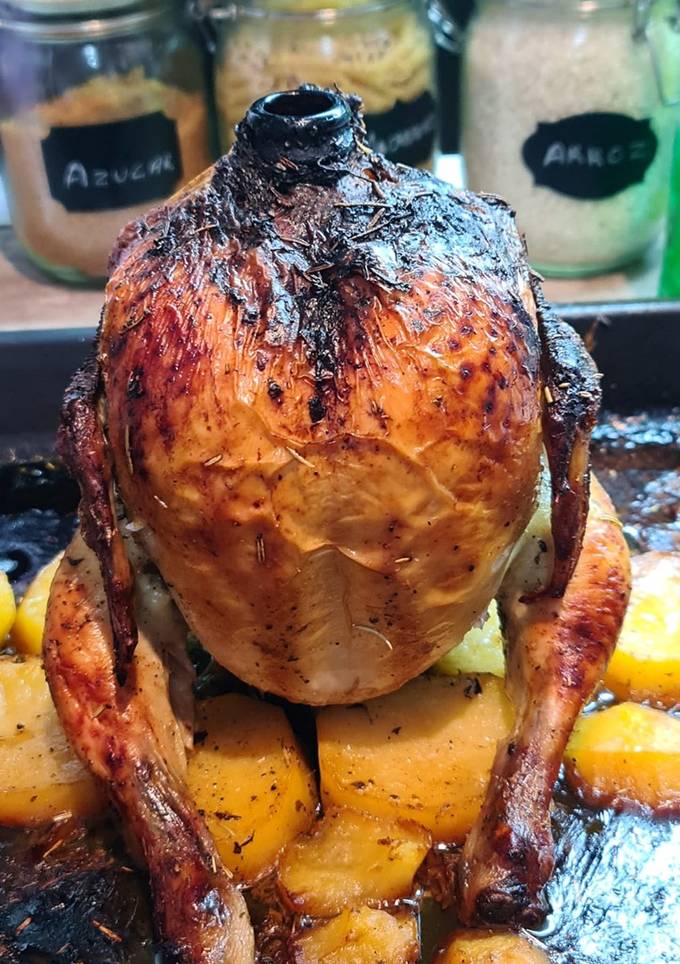 Pollo sentado a la cerveza ( también llamado pollo violado! Receta de ...