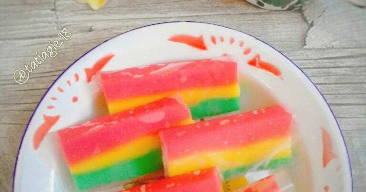 157 resep es wadai pelangi enak dan mudah - Cookpad