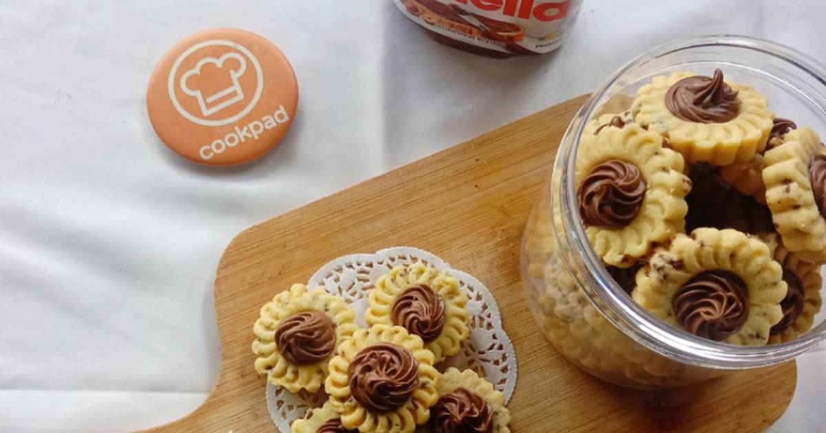 Resep 1124. nutella cookies oven tangkring oleh Naqiyyah 🍒 - Cookpad