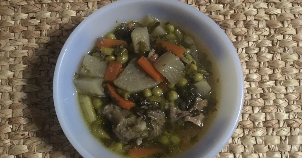 Sopa Primavera Con Caldo De Huesos Receta de lucry- Cookpad