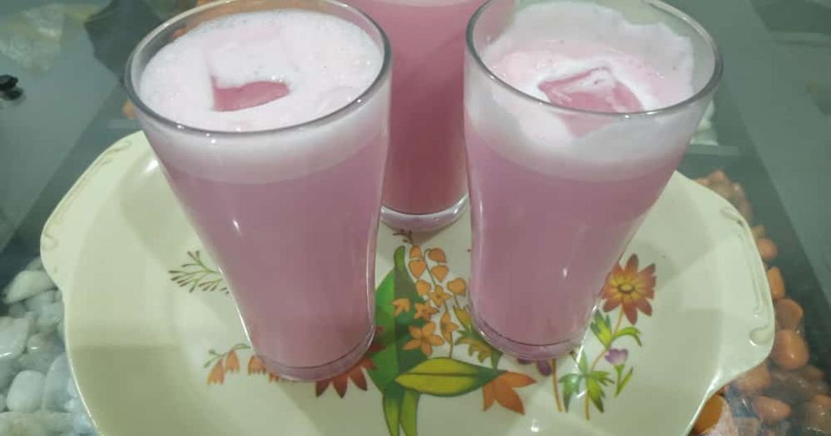 Rose Milkshake Recipe by Rimjhim Agarwal - Cookpad