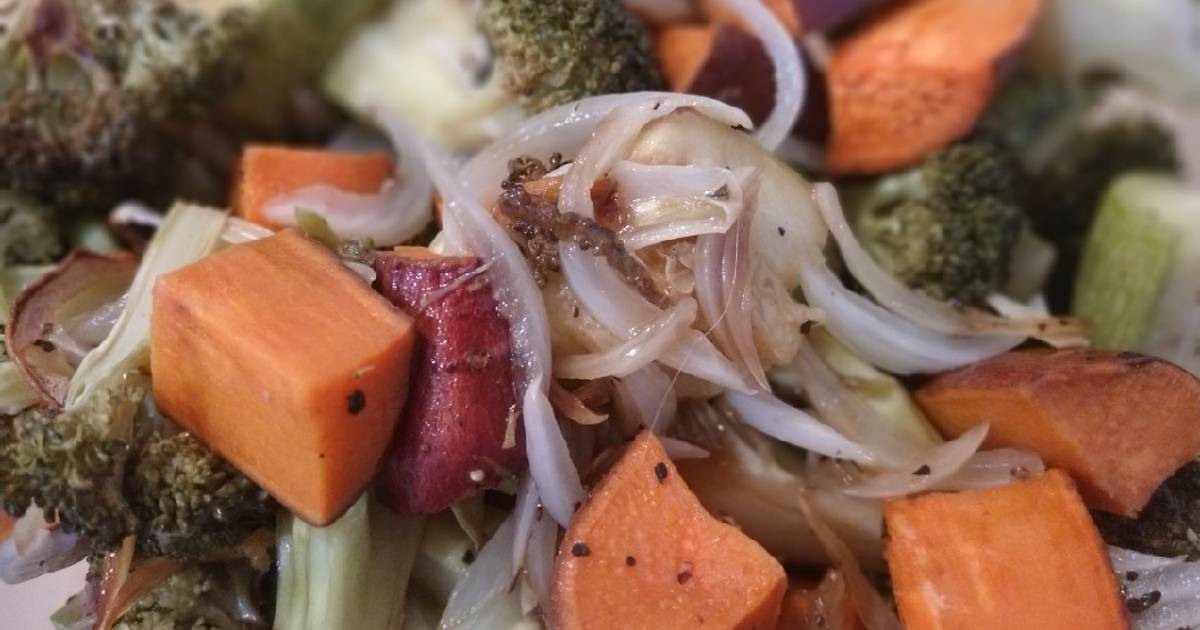 Verduras horneadas Receta de Omar René Treviño Helguera- Cookpad