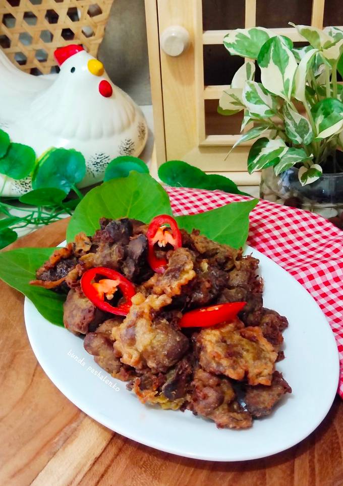 Resep Goreng Ati Ayam Lapis Telur oleh Bunda Pashalenko - Cookpad