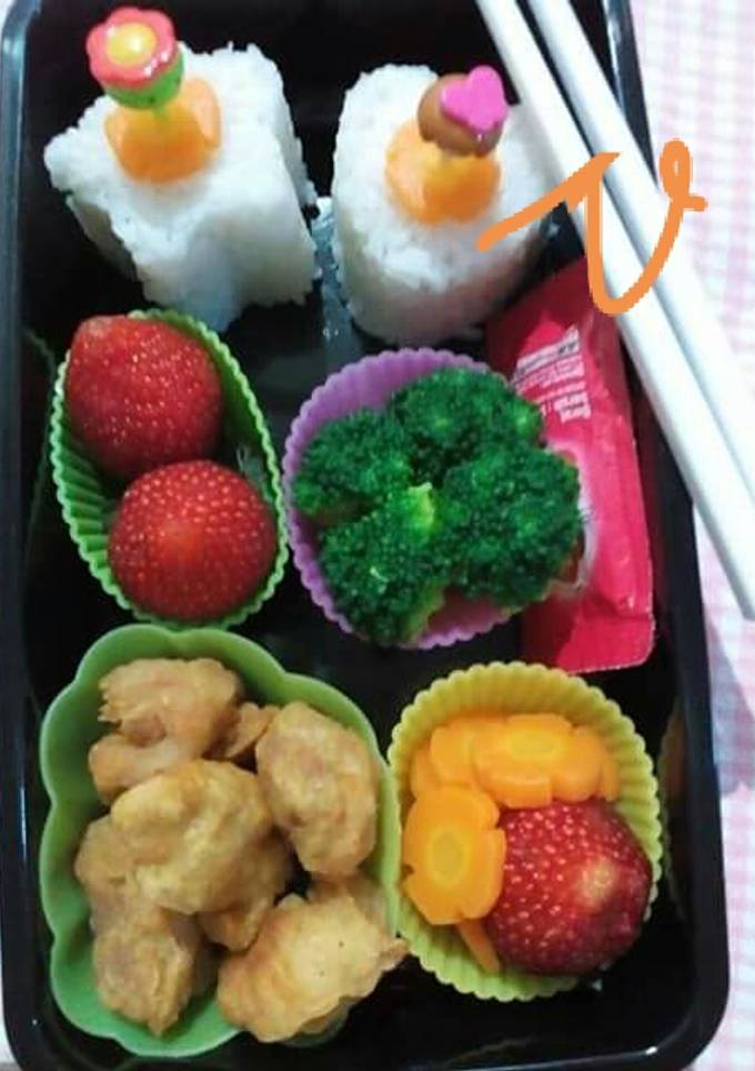 Resep Bento Sehat si kecil oleh Ge Adhian - Cookpad