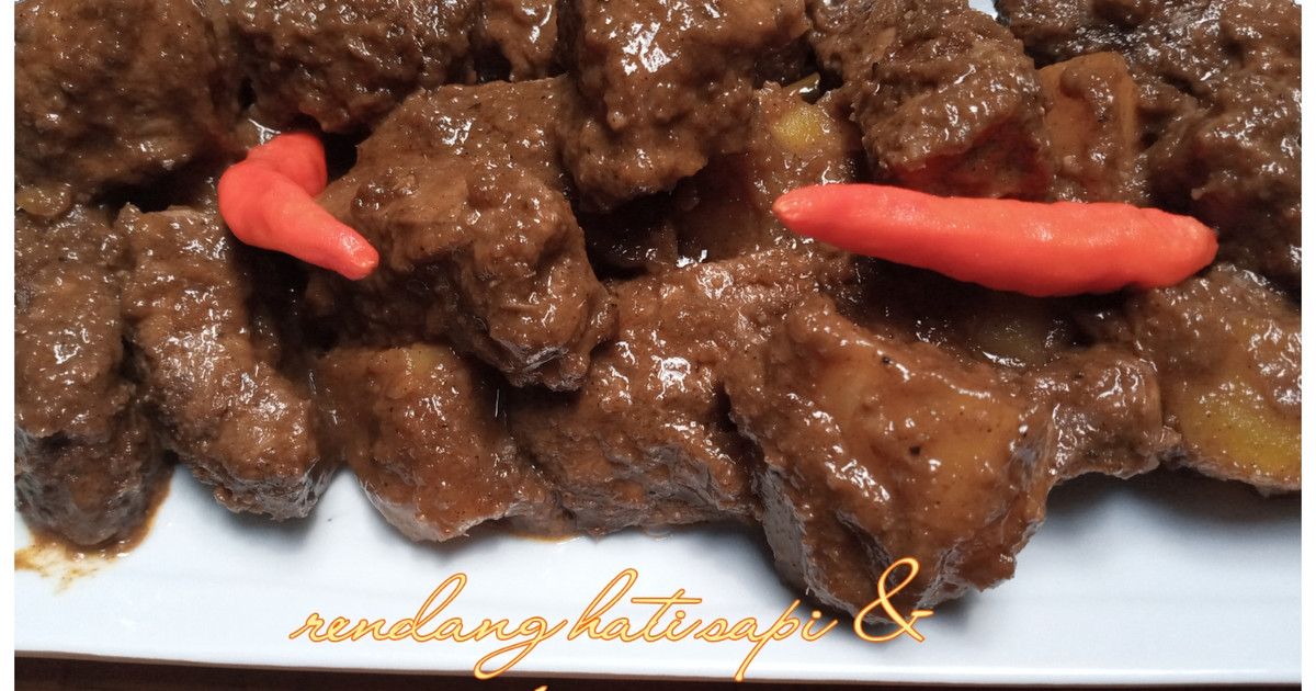 Resep Rendang Hati Sapi & Kentang (Tanpa Cabai) oleh Fatihatul Muali ...