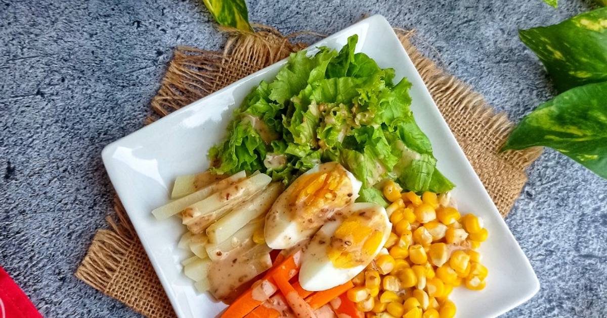 Resep salad sayur sehat: Sederhana, segar & mudah dibuat