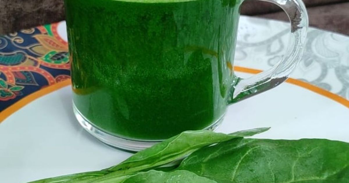 Fresh Spinach Juice Recipe by Pabi Chettri - Cookpad