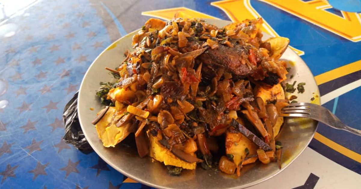 Roasted Yam And Plantain With Ugba Recipe by Amaka iheke - Cookpad