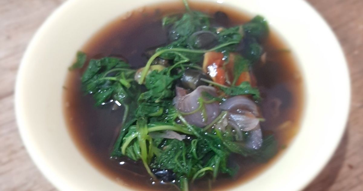 Resep Sayur Bayam Kacang Hitam oleh Melv - Cookpad