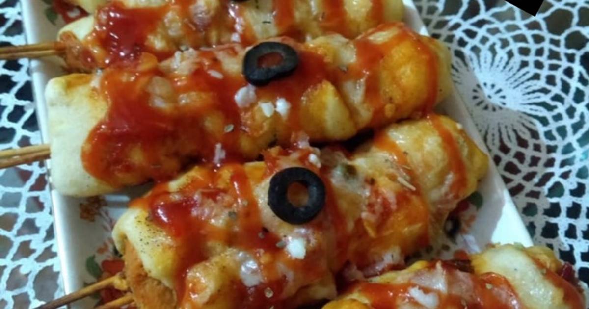 Pizza on stick Recipe by Dabs - Cookpad