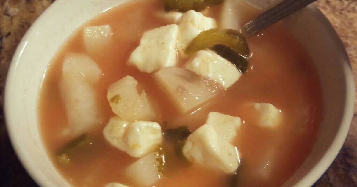 Caldo de papas con queso - 735 recetas caseras- Cookpad