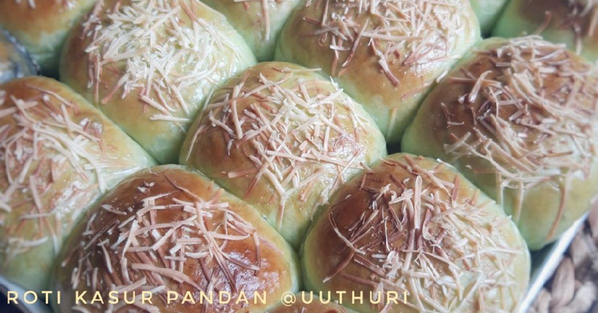 Resep Roti Kasur Pandan Keju oleh Uuthuri - Cookpad