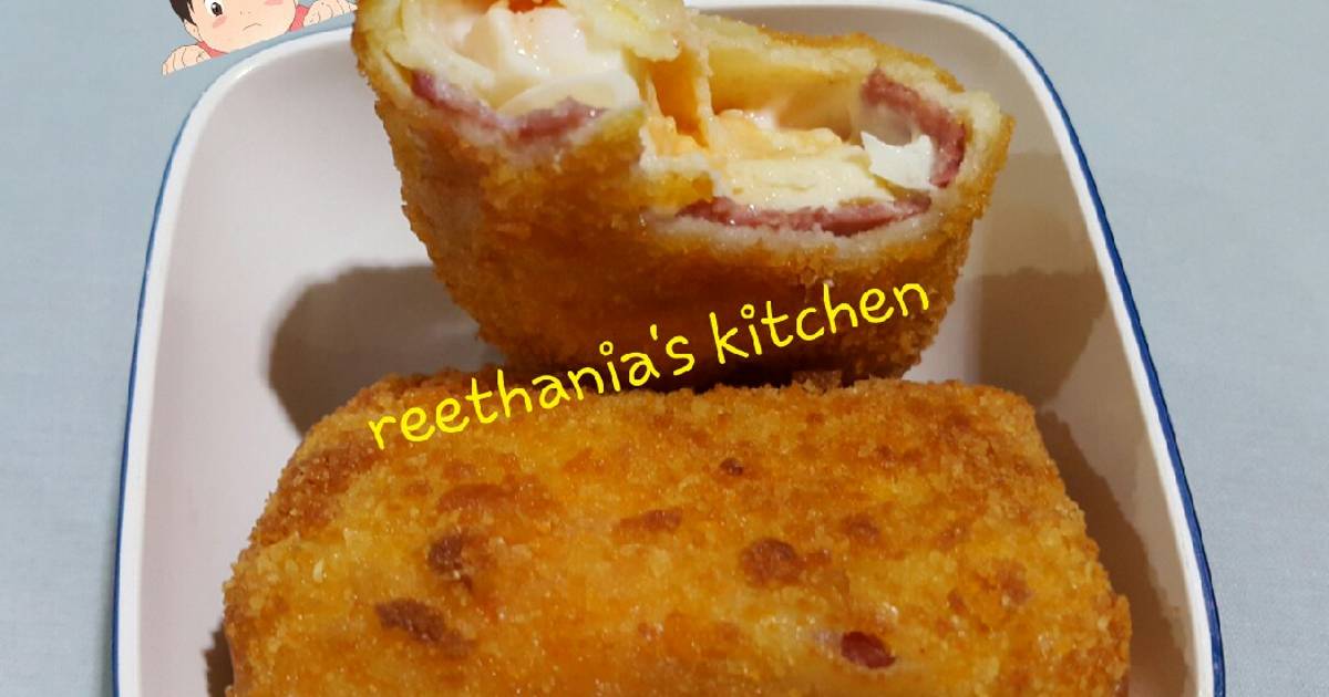 Resep Risoles smoked beef mayonaise keju telur oleh Reethania - Cookpad