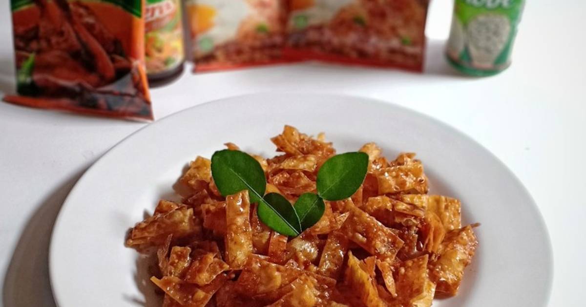 38 resep balado keripik pangsit enak dan mudah - Cookpad