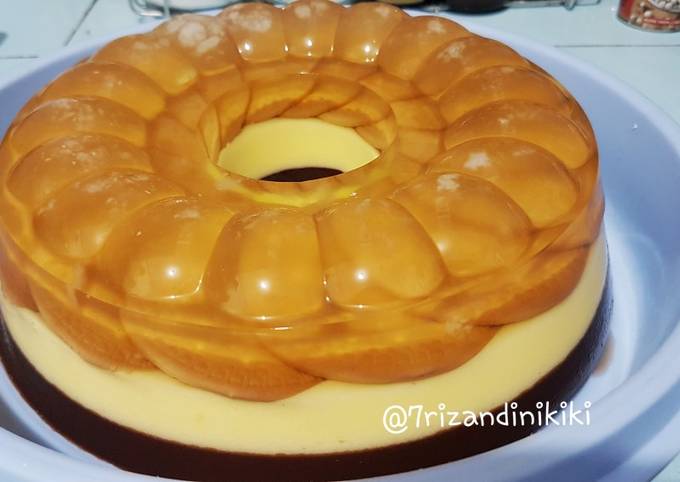 Resep Puding marie regal 3 lapis oleh Kiki Rizqi Andini - Cookpad