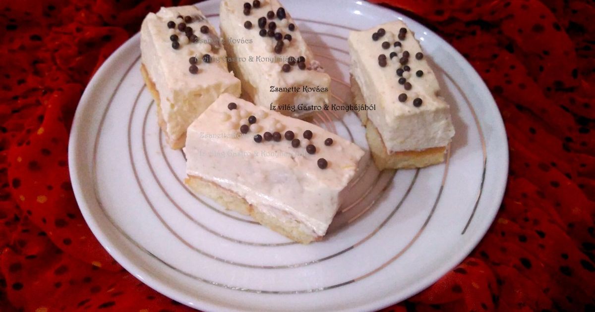 Krémtúró Szelet Zsanette Módra | Zsanette Kovács receptje - Cookpad ...