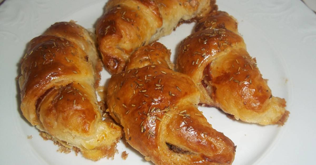 Croissant relleno de jamón serrano - 6 recetas caseras- Cookpad