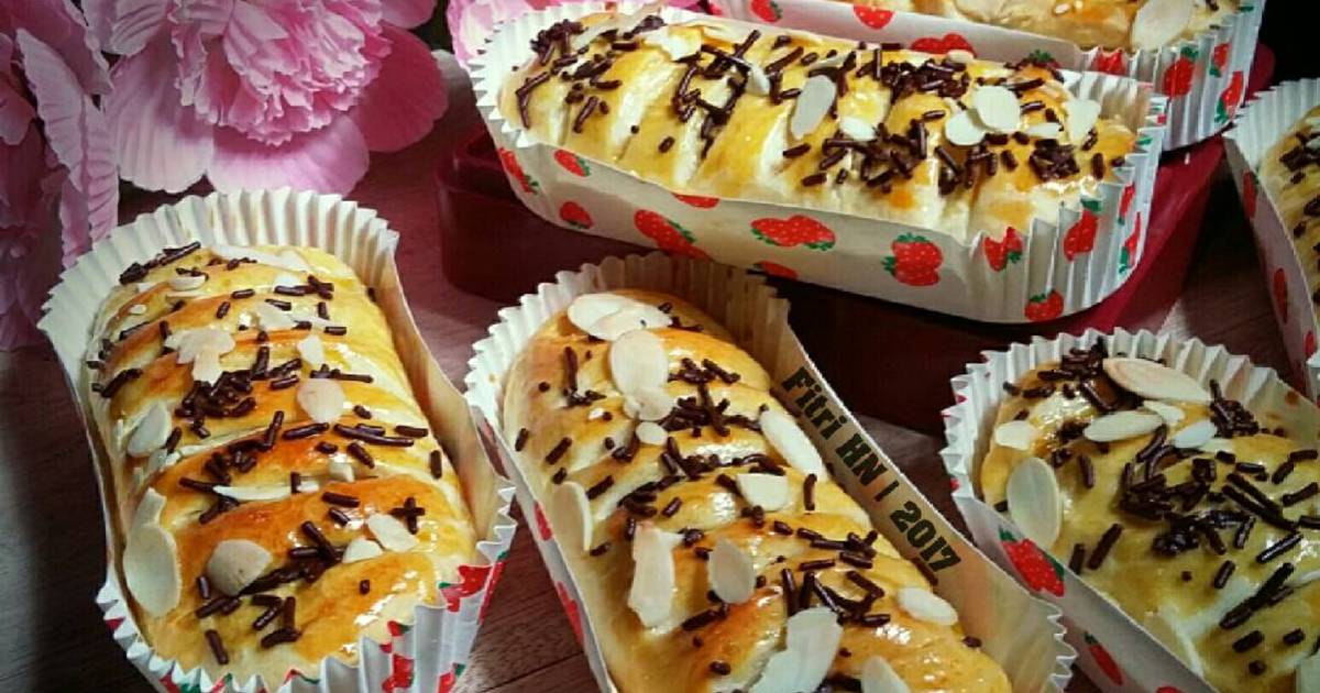 Resep Roti Isi Pisang Coklat Keju Oleh Fitri Hn Cookpad