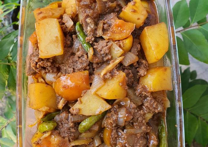 Resep Masak Daging Sapi Giling Kentang oleh Dila Abdullah - Cookpad