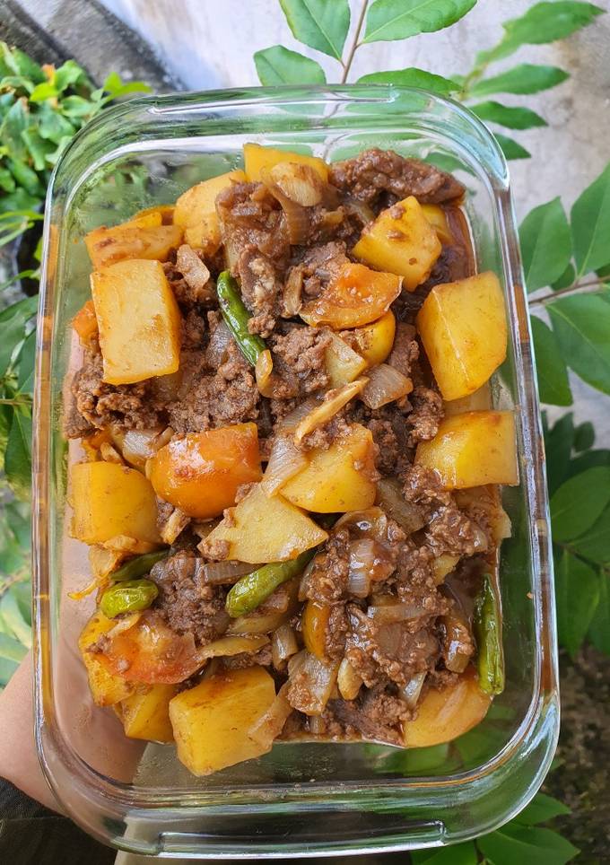 Resep Masak Daging Sapi Giling Kentang oleh Dila Abdullah - Cookpad