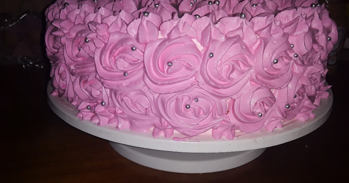Torta De Rosas Receta de Diamela 😚