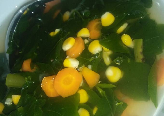 Resep Sayur bening pelangi daun katuk oleh septyaris - Cookpad