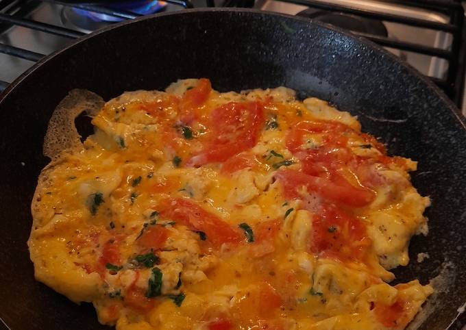 Desayuno Delicioso Huevos Revueltos Con Tomate 🍅🍳 Receta De Shei Shei