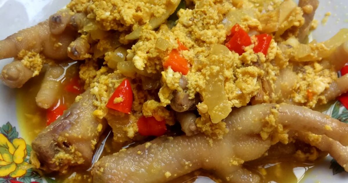 Resep Ceker Bumbu Kuning oleh Nining - Cookpad