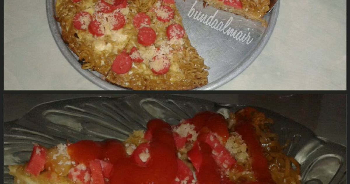 Resep Pizza Mie Goreng Simple Bgt 🍕 oleh mindy aulia - Cookpad