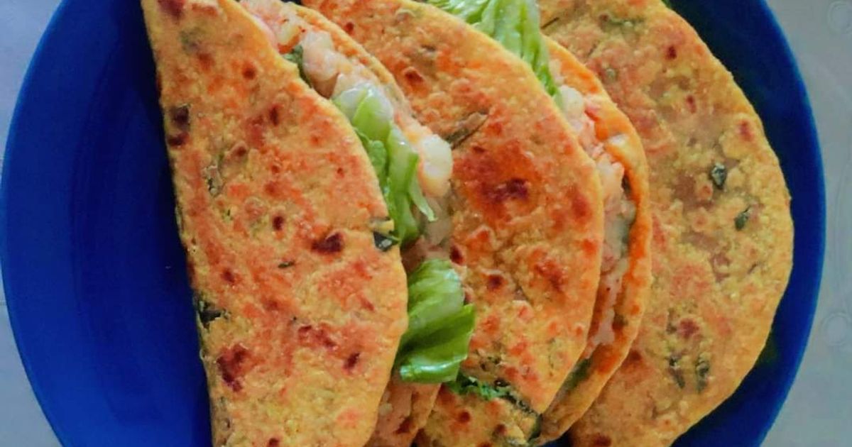 Multi Flour Methi Masala Thepla Wrap😋 Recipe by Anoli Vinchhi - Cookpad