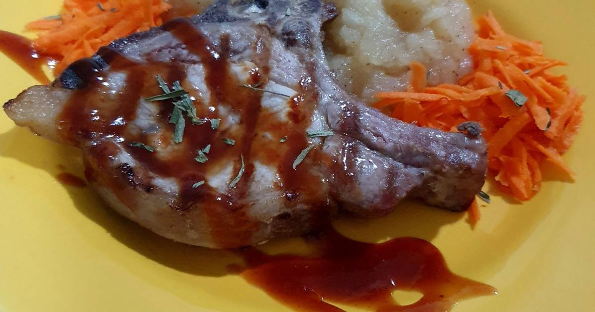 Costillas de cerdo con pure - 31 recetas caseras- Cookpad