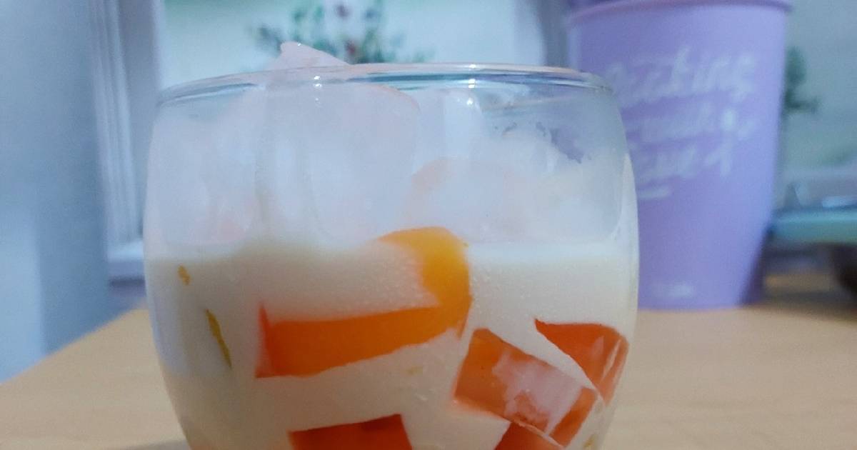 33 resep es puding mangga susu enak dan mudah - Cookpad