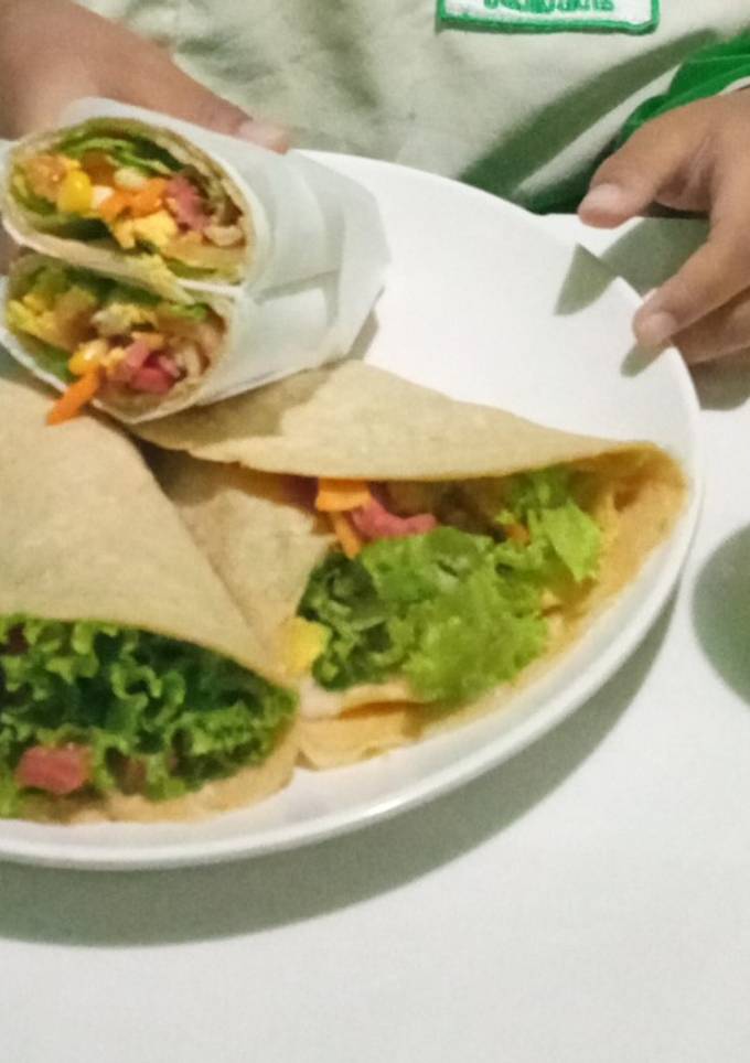Resep Oat tortilla wrap (kulit kebab gluten free) oleh Bunda Asy Syifa ...