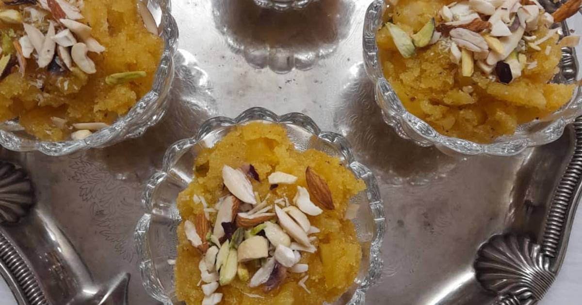 Kesar pineapple sheera Recipe by Falgooni Mangrola - Cookpad