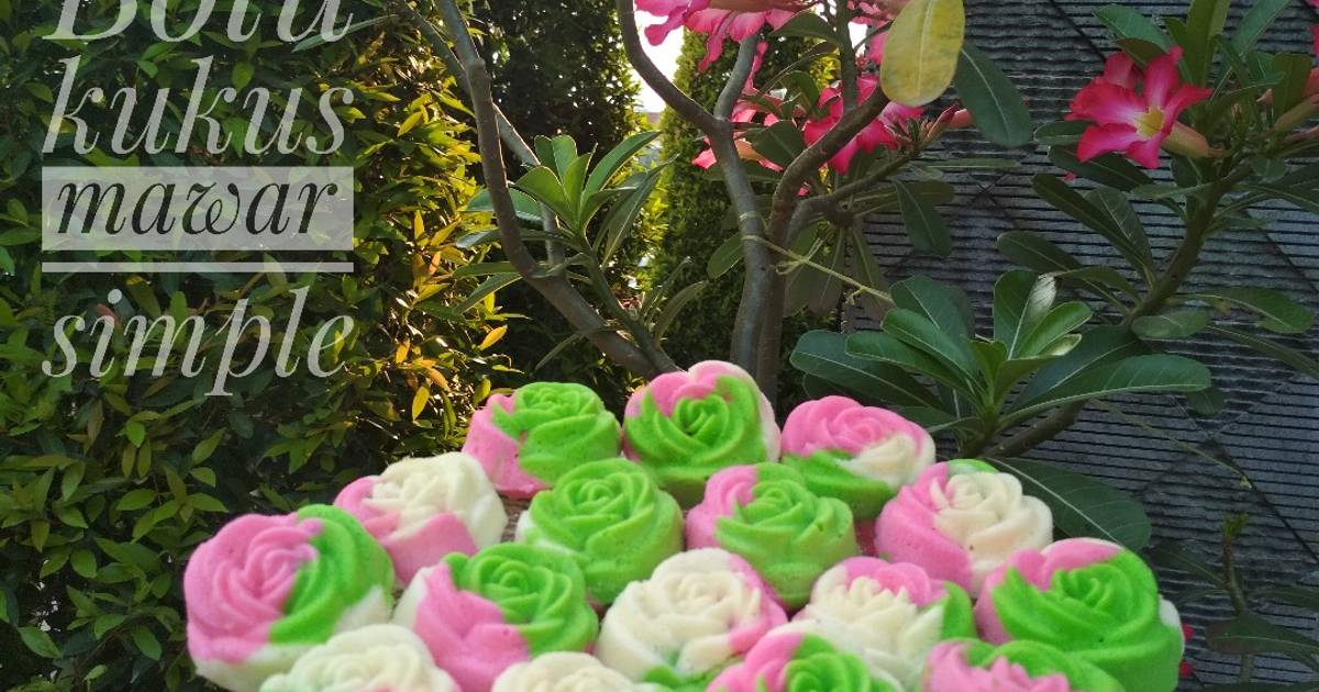 631 resep bolu kukus sederhana mawar enak dan mudah - Cookpad