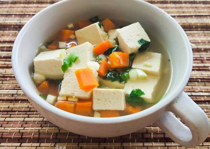 Resep Sup Tahu Bening oleh Dara Home Cooking - Cookpad