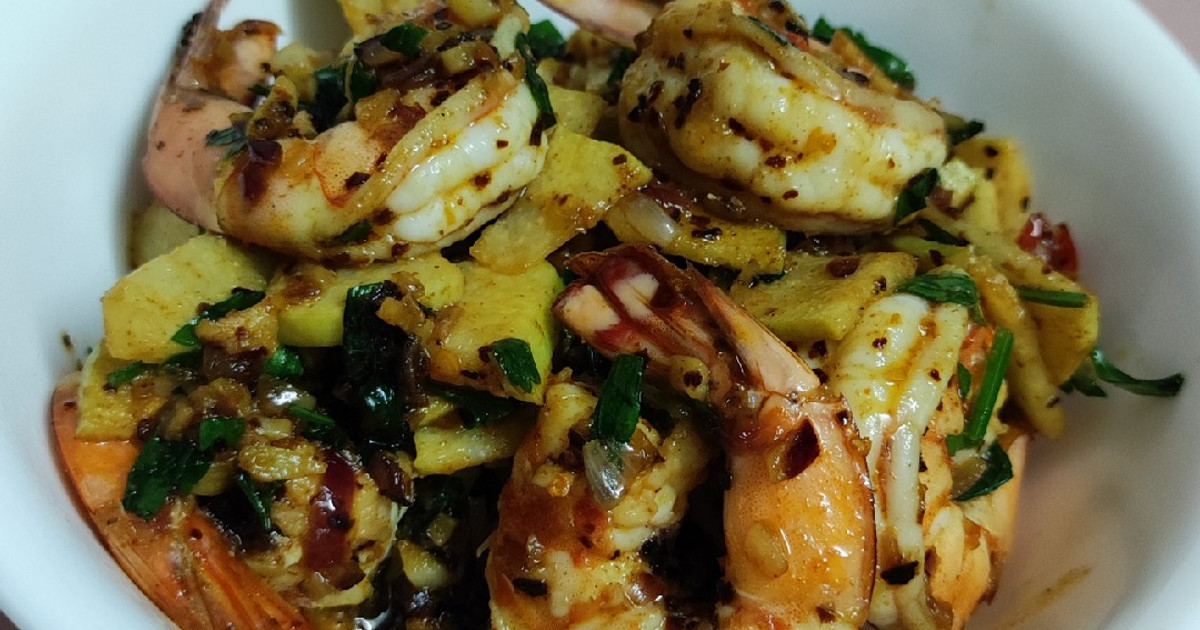 Resipi Prawn & Guava Spicy Stir Fry oleh Rozita Jaafar Sekdek - Cookpad