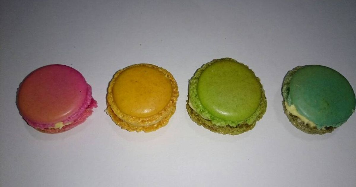 Resep Rainbow French Macarons oleh Erma Mariana - Cookpad