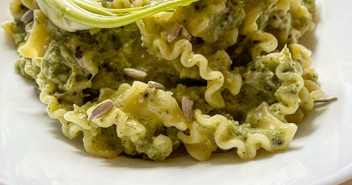 Pasta With Chicory Pesto Recipe By Flavia Giordano