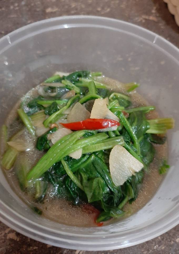 Resep Bayam jepang (Horenso) saos tiram oleh Evi Yulianti - Cookpad