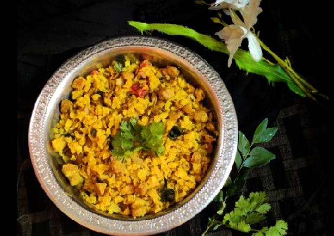 Protein poha Recipe by Susmita Patnaik - Cookpad