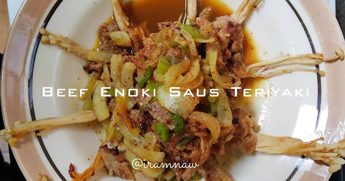 Resep Beef Enoki Saus Teriyaki oleh Iraa Mutiara N - Cookpad