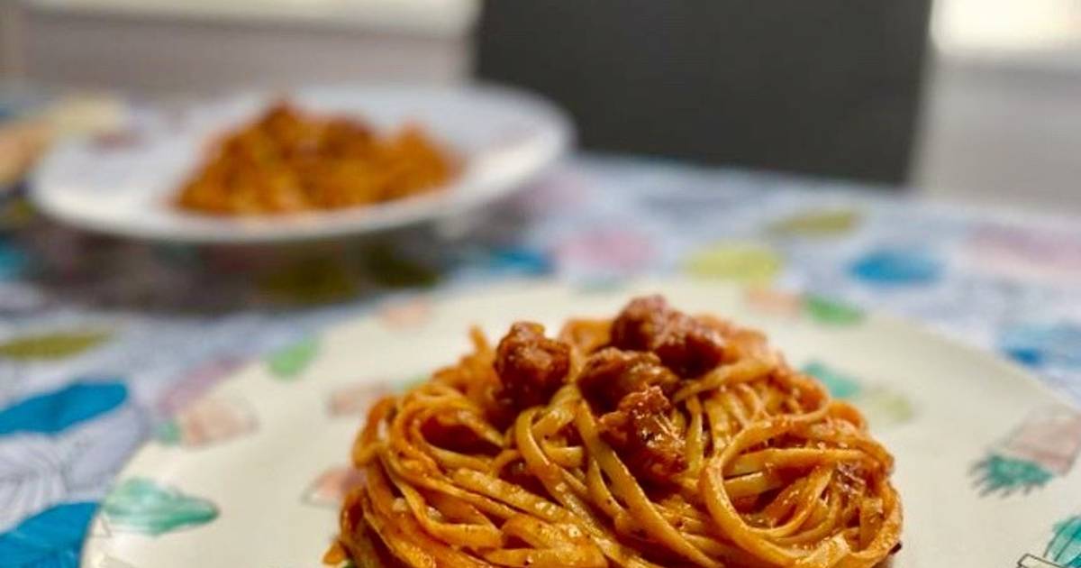 Chistorra pasta - 37 recetas caseras- Cookpad