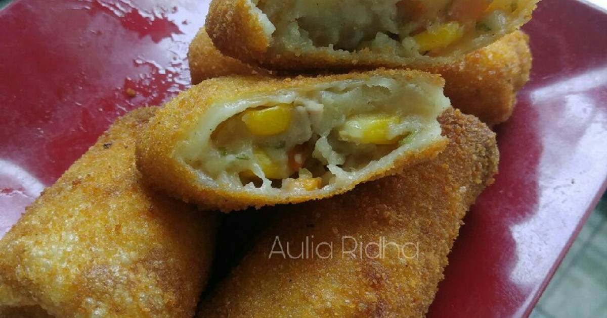 39 resep risol isi ayam suir dan jagung enak dan mudah - Cookpad