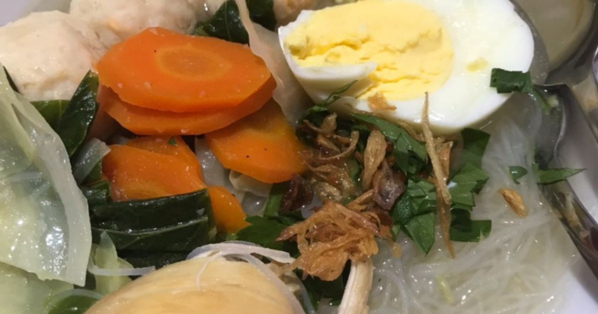 Resep sop bihun telur rebus rumahan enak dan mudah - Cookpad
