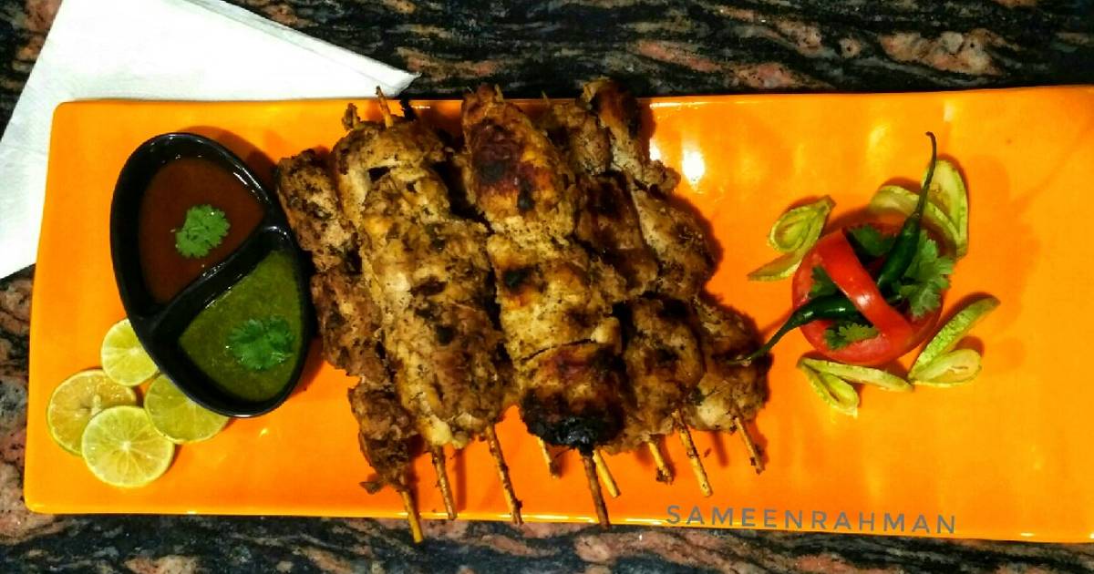 Chicken Malai Tikka Recipe by Sameen Rahman - Cookpad
