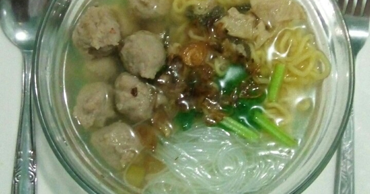 Resep Bakso Sapi Tepung Terigu🐮 oleh nadhine's kitchen - Cookpad