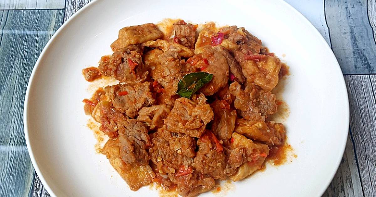124 resep daging tahu pedas manis enak dan mudah - Cookpad