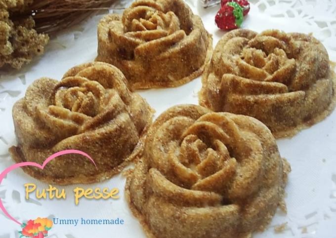 Resep Putu pesse (kue khas bugis) oleh Ummy ulfa - Cookpad